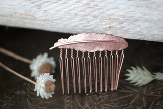Small Feather Hair Comb – Avigail Adam