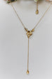Cluster Leaves Drop Lariat Necklace – Avigail Adam