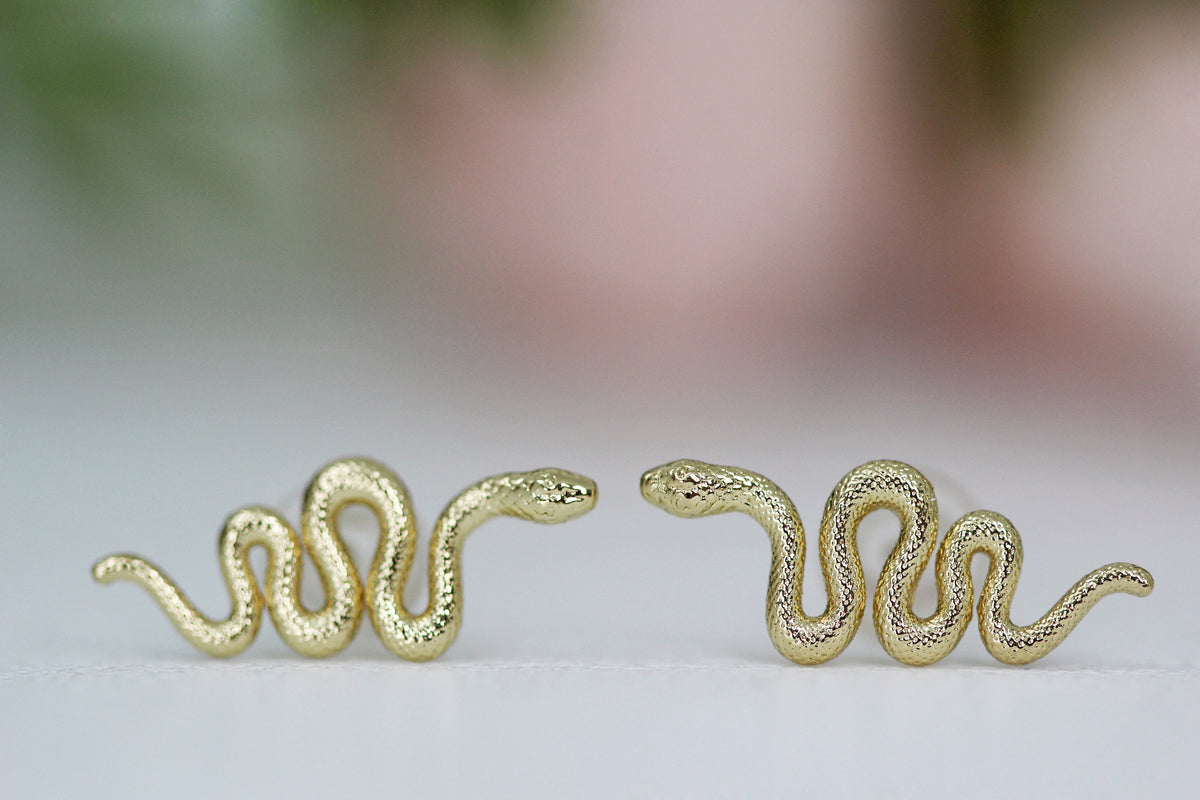 Tiny Snakes Stud Earrings – Avigail Adam